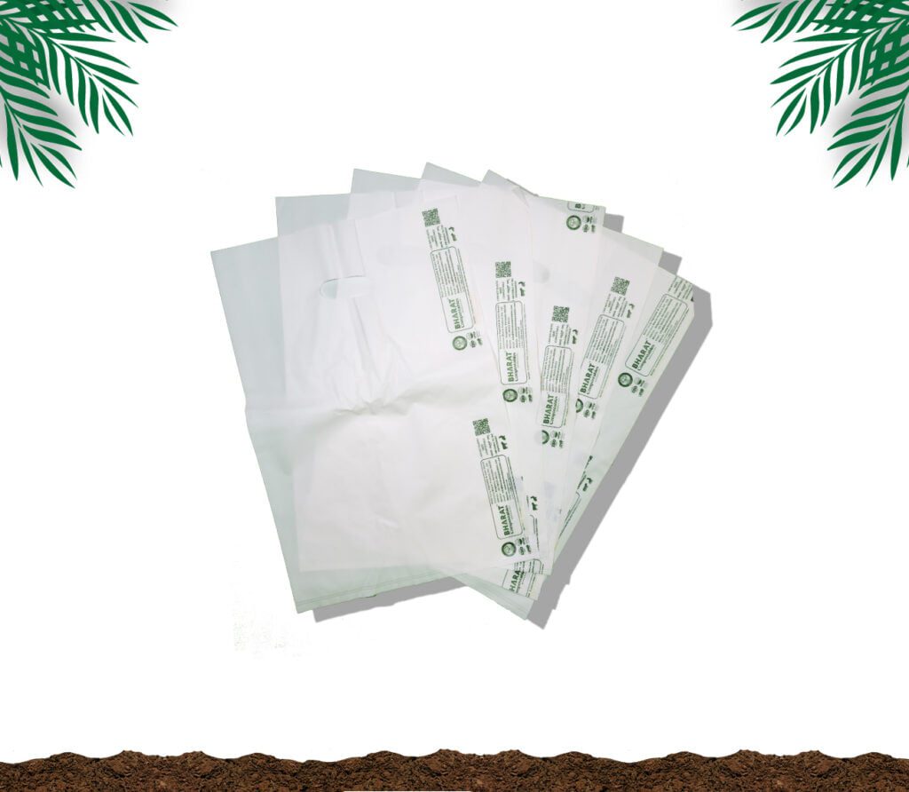 Compostable D-Cut Bags - Bharat Compostables