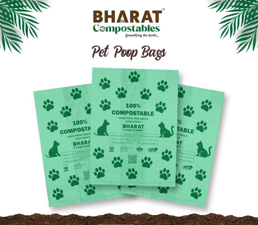 Compostable Pet Poop Bags | 9"x12" | 25 microns - Bharat Compostables